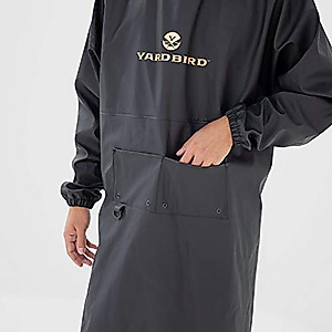Yardbird Butchering Apron, Durable Waterproof Material, Full Length Sleeves, Elastic Cuffs, Two Adjustable Straps, Easy to Clean, One Size Fits Most, 373120010410,Black