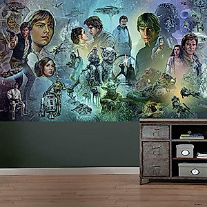 Star Wars Original Trilogy Blue Peel & Stick Wall Mural by RoomMates, RMK11456M
