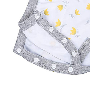 BIG ELEPHANT Toddler Side Button Training Underpants - Snaps on Potty Trained Pants for Boys and Girls 6 Pack, 2T