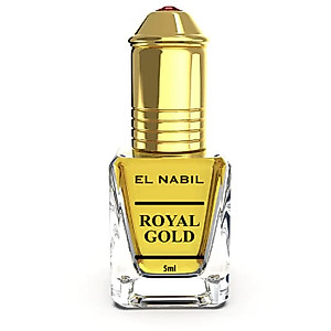 El nabil royal gold arabian perfume oil | royal oil | fragrance perfume oil | perfume oils for women and men | vanilla perfume oil | 0.17 Fl Oz (ROYAL GOLD)