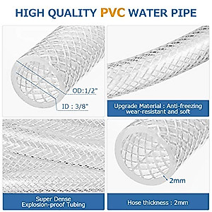 GOTGELIF Micro Drip Irrigation Kit,40+2m/138ft Garden Irrigation System with Adjustable Nozzle Sprinkler Sprayer&Dripper Automatic Patio Plant Watering Kit Misting Cooling System for Greenhouse, Lawn