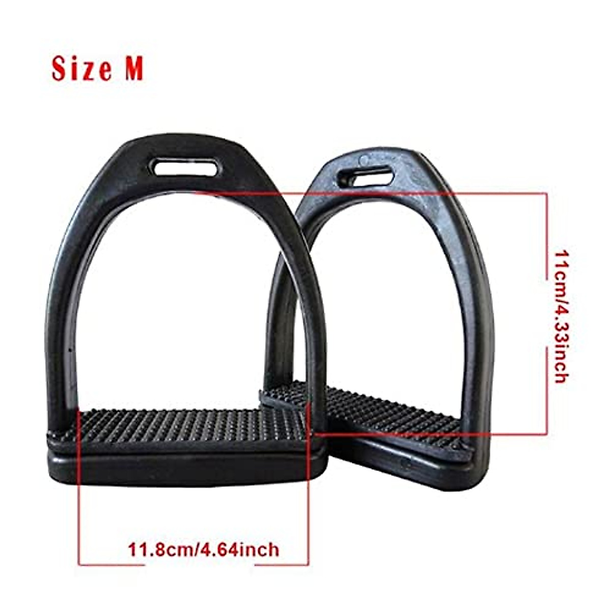 N/A 1 Pair of Horse Riding Aluminum Alloy Suitable for Horse Riders, Lightweight Wide Track Non-Slip Equestrian Accessories (Size : Large Size)