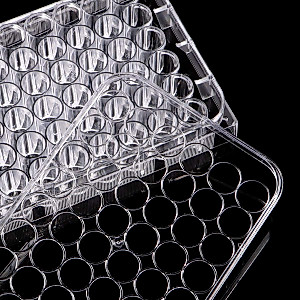 UKCOCO Plastic Premium Culture Plate 48 Well Cell Culture Plate for Lab