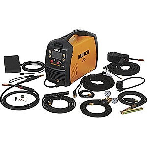 Klutch MP230SiDV LCD MIG Welder with Multi-Processes, Spool Gun, LCD Display and Dual-Voltage Plug - Inverter, MIG, Flux-Cored, Arc and TIG, 120V/230V, 40 to 200 Amp Output