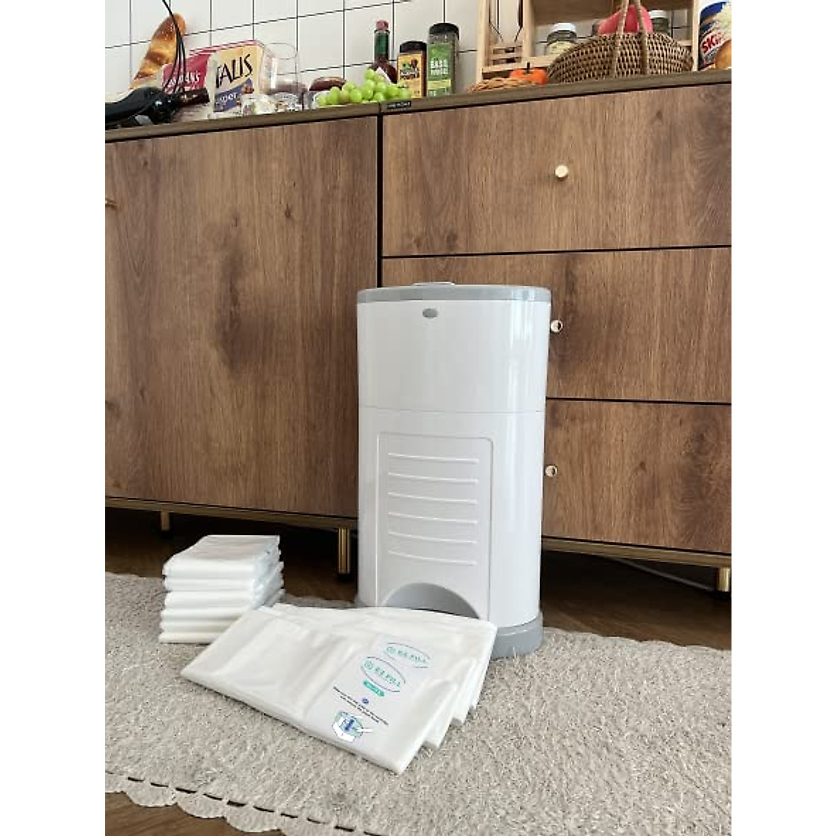 Fit for Dekor Classic Diaper Pails Refills - EZ Fill Diaper Pail Refills 10 Counts(10 Refills), White, (M700WP)
