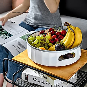 9in Rotating Spice Rack Spinning Organizer Non- Skid Lazy Susan Turntable Spice Stand for Cabinet Pantry Refrigerator