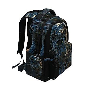 xigua Fierce Black Panther Student Backpack for Boy Girl ,Travel Laptop Backpack,Durable Water Resistant College School Backpack Laptop Bag for Fits 15Inch Notebook