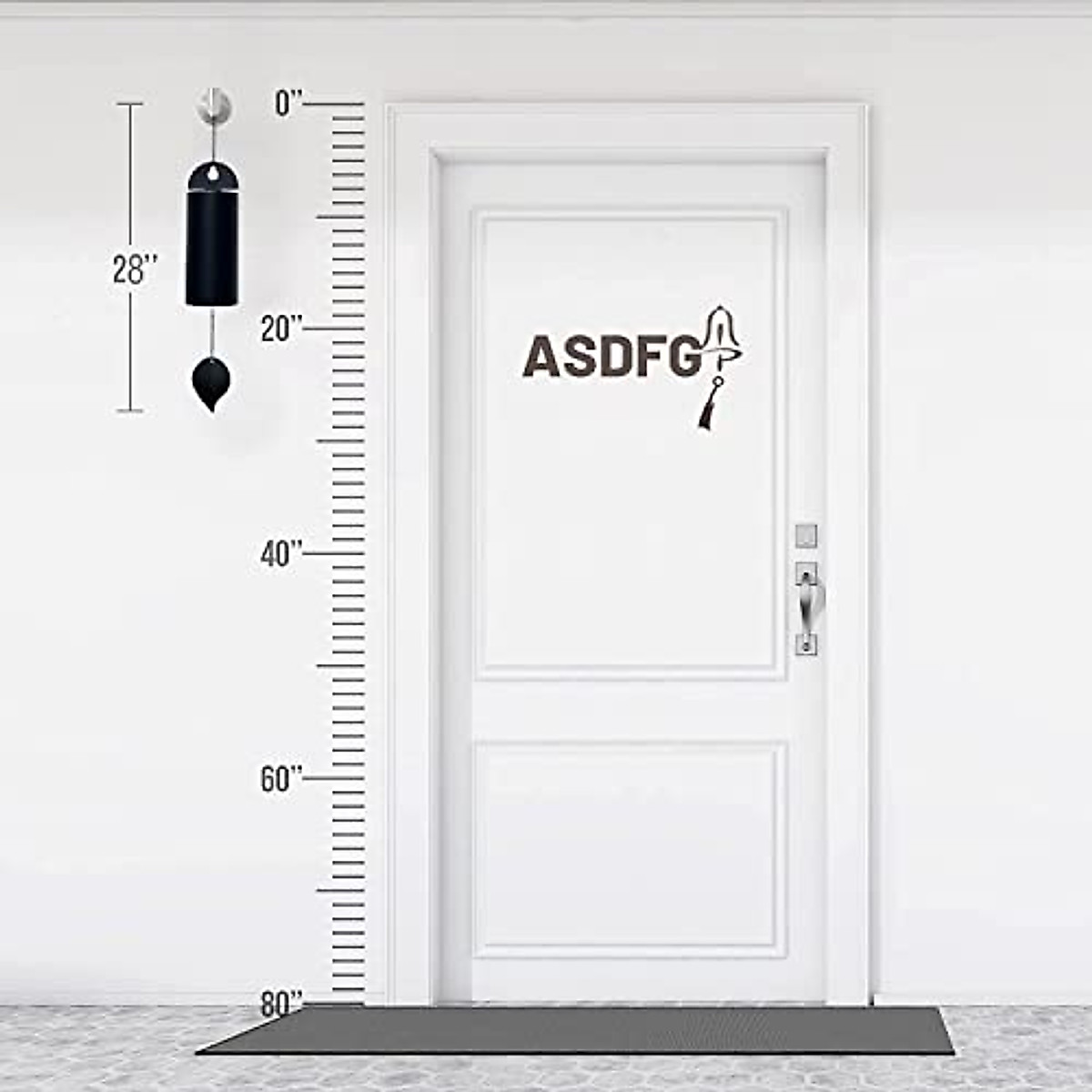 Deep Resonance Serenity Bell Large Metal Cylinder Wind Chimes Outdoor Windbell Deep Tone 30 Inch Garden Wind Chimes for Patio and Terrace Musical Windchime Outdoor and Home Decoration