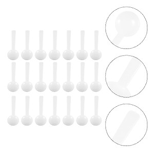 100pcs Micro Labs Liquid Measuring 1 Gram Static Plastic Tiny Scoop for Home Laboratory Kitchen