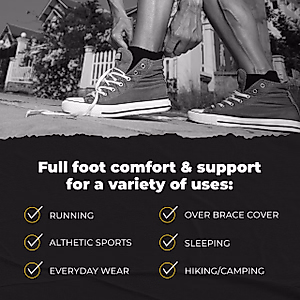 CopperJoint Ankle Compression Socks For Women & Men - Copper Infused Compression Ankle Socks, Low Cut Compression Socks With Arch Support For Women & Men, Black Copper Relief Socks, Small-Medium