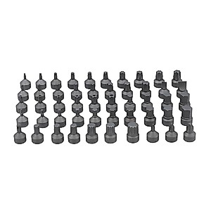 Laser 7653 Stubby Bit Set 1/4" D 50pc