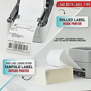 Arkscan 2054K-BT for Bluetooth Wireless Shipping Label Printer on iPhone Windows Mac Chromebook Android Support Amazon Ebay Paypal Shopify Shipstation UPS USPS FedEx Fanfold Direct Label