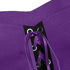 Halloween Costumes Sling Swing Corset Women's Halloween Costumes Women Costumes for Halloween Medieval Costume Women Renaissance Shoes Renaissance Faire Corset Ren Faire Costume（4-Purple,Medium）