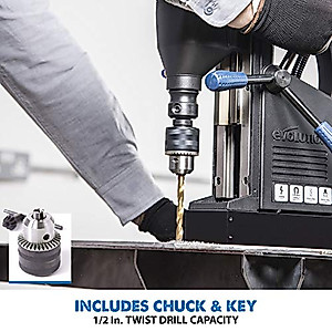Evolution Heavy Duty 1-1/8 inch Industrial Magnetic Drill With Carry Case - S28MAG