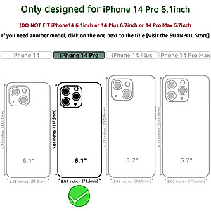 SUANPOT for iPhone 14 Pro 6.1 inch Wallet case 【RFID Blocking】【9 Card Slot】【Pocket】,Credit Card Holder Flip Folio Book Zipper PU Leather Protective Cover Women Men for Apple 14 Pro Phone case Wine Red