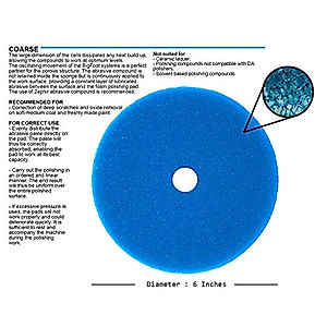 Rupes Blue Coarse Foam Pad 6" (130mm/150mm) - 2 Pack