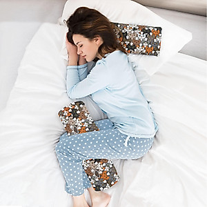 Vnurnrn Cartoon Cats Neck Support Pillow Round Neck Roll Bolster Cylinder Pillow Cervical Pillows Travel Pillow for Leg Knee Back Head Support for Bedroom Camp Work Women Men