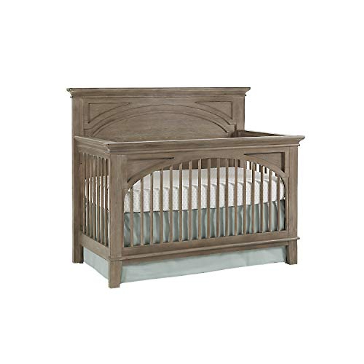 Westwood Design Leland 4 in 1 Convertible Crib with Spindle, Stone Washed