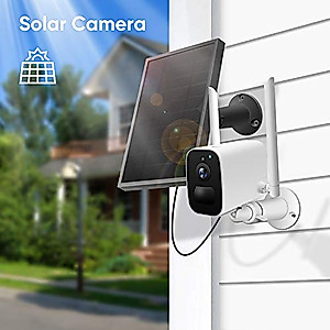 5W Solar Panel for Wireless Outdoor Security Camera, Continuously Power for Rechargeable Battery Camera,IP65 Waterproof Metal Shell, 5V USB Solar Panel with Micro USB Port (Solar Panel)