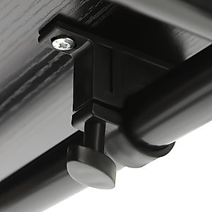 BINELUCOLU Mobile Stand Up Desk, 27.5-45.3in Height Adjustable Standing Desk with Keyboard Tray Hooks USB Interfaces& Socket Rolling Laptop Cart Computer Workstations