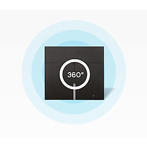 One for All 16472 HDTV 1080p Amplified Indoor TV Antenna 50 Mile Range with Multi Directional Reception, 8 Feet Coaxial Cable & Signal Level Indicator - Black