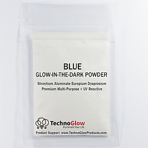 Glow in the Dark Powder, Natural Blue for Resin, Epoxy, Acrylics, Paint, Slime, Sealers - 50 Grams