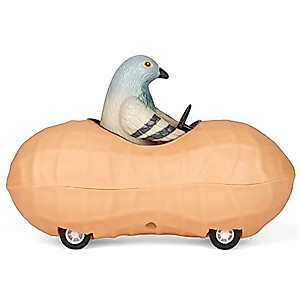 Accoutrements Archie Mcphee Pigeon in a Peanut Pull Back Toy Car (13038)