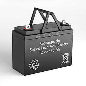 BatteryGuy Jazzy Elite ES Portable Replacement 12V 35Ah Battery - BatteryGuy Brand Equivalent (Qty of 2)