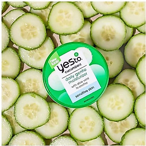 Yes To Cucumbers Sooth And Calming Daily Gentle Moisturizer For Sensitive Skin With Aloe And Sweet Almond Oil, 1.7 Fl Oz