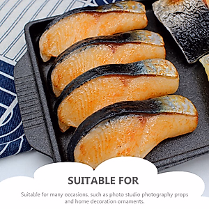 3pcs Imitation Fish Nuggets Small Food Ornament Bowl Fillers for Home Decor Realistic Seafood Model Ocean Animal Figures Small Cake Dummies Fake Seafood Food Play Child Octopus PVC