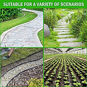 June Fox 5oz Pro Garden Weed Barrier Landscape Fabric, Heavy Duty Weed Block Gardening Mat,Garden Landscape Fabric for Flower Bed, Edging, Pavers,Vegetable Patch,Garden Stakes,Black (1.3ft x 82ft)