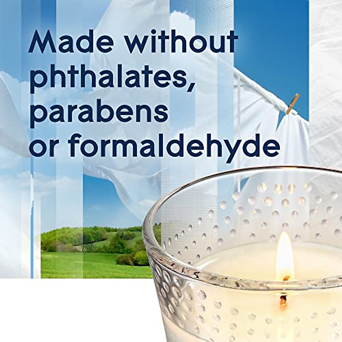 Glade Candle Jar, Air Freshener, Clean Linen, 3.4 Oz