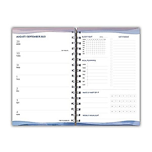 Goal Getter 2023 Weekly and Monthly Planner, 16-Month Lifestyle Planner: September 2022 - December 2023, 6" x 9" - Mountain Sunrise
