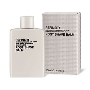 Aromatherapy Associates Refinery Post Shave Balm. Soothing and Cooling Anti-Septic After Shave Moisturizer. Soothe Razor Burn with Aloe Vera (3.4 fl oz)