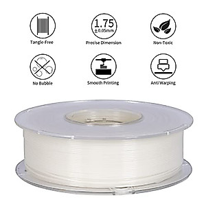 Pla Filament 1.75mm, Pla Glow in The Dark Filament, Multicolor, Green, Blue,Purple,Orange,Pink,Shiny,Fit Most FDM Printer,Dimensional Accuracy +/- 0.05 mm,1kg Spool(2.2lbs)