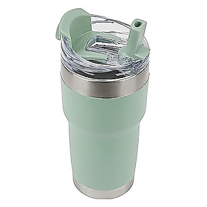 Pelican Hydration Pelican Traveler™ 22 oz Vacuum Insulated Tumbler - Stainless Steel Double Wall Travel with Dual Lid, Powder Coated Insulated Coffee Mug For Hot Cold Drinks, Sage