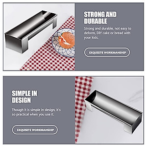 Hemoton Challah Bread 2pcs U-shape Cake Making Stainless Steel Mousse DIY Cake Bread Baking U Shape Cake Pan Stainless Steel Cheesecake Pan for Chiffon Mousse Cake French Bread