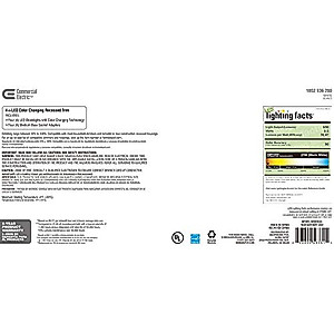 (4 - Pack) Commercial Electric 4 in. Color temperature Integrated LED Recessed Trim