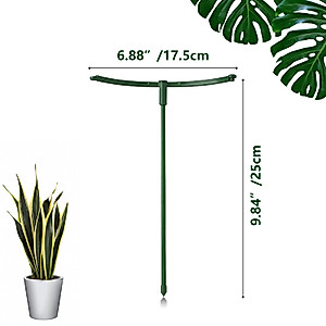 12Packs Plant Support Stake Half Round Plant Support, Stackable 3 Tier Garden Flower Support, Plant Stakes for Indoor Outdoor Plants for Tomato,Monstera, Peony, Hydrangea, Climbing Plants