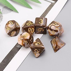 7pcs/Set Sided Dice D4 D6 D8 D10 D12 D20 for RPG Poly Game