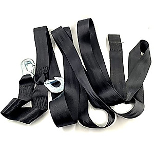 BRGMAX Boats Trailer Winch Hook Strap Wench Rope for Ranger Double Hook 16ft,1 Inch Loop on Opposite end for Attachment to Winch 9642019