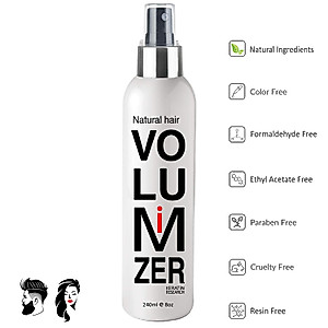 KERATIN RESEARCH Fine Hair Volumizing Spray + Thickener for Women & Men - Instant Natural Lift for Finer Strands, Experts Recommended (120ml)