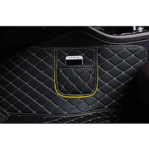 SARAHS Customized Artificial Leather Car Floor Mats - Waterproof, Anti-Slip, Suitable for Cars, SUVs, Trucks - Protect Your Vehicle's Interior from Dirt and Debris (Pink)