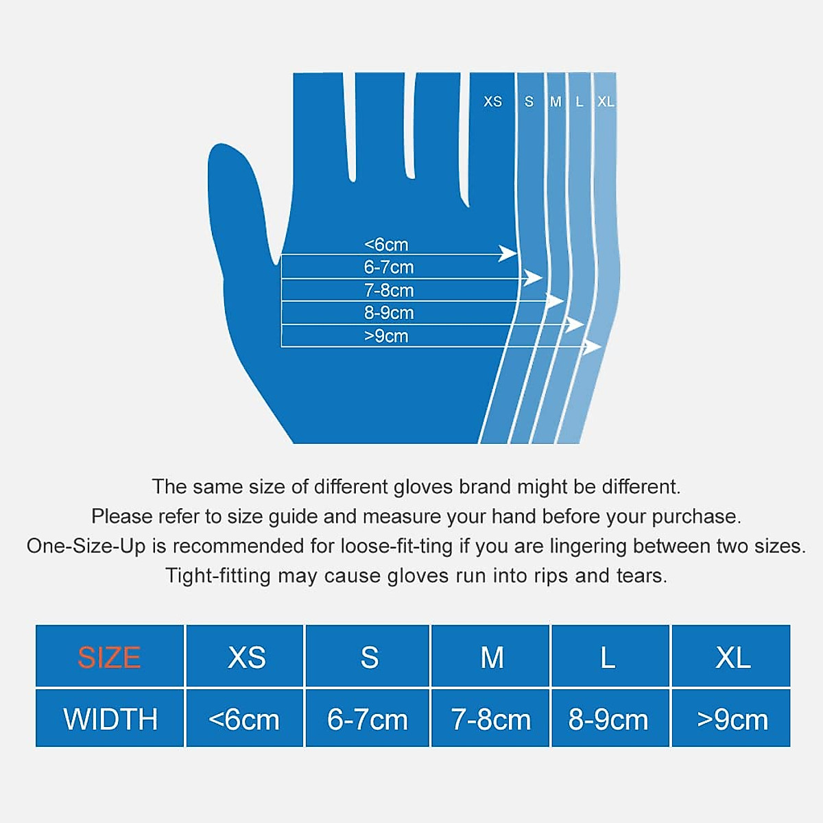 AGAG 100PC Nitrile Gloves Black 6mil Ultra Strong Cleaning Gloves, Latex Free Suitable For Household & Daily Use (Medium)