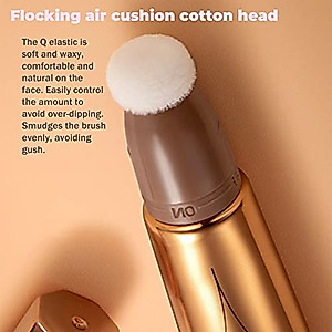 Contour Beauty Wand, Liquid Face Highlighter Bronzer Stick, Blush Pen, with Cushion Applicator Attached for 3D Face Brighten 0.4oz (3 colors)