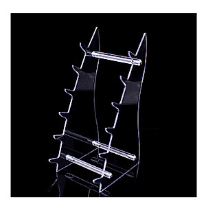 2 Sets Six Layers Heavy Duty acrylic Knife Display Stands,Pocket Knives Cabinet Holder,Hunting Survival Knife Rack