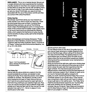 NiceClimbs Pulley Pal Rock Climbing Finger Pulley Splint