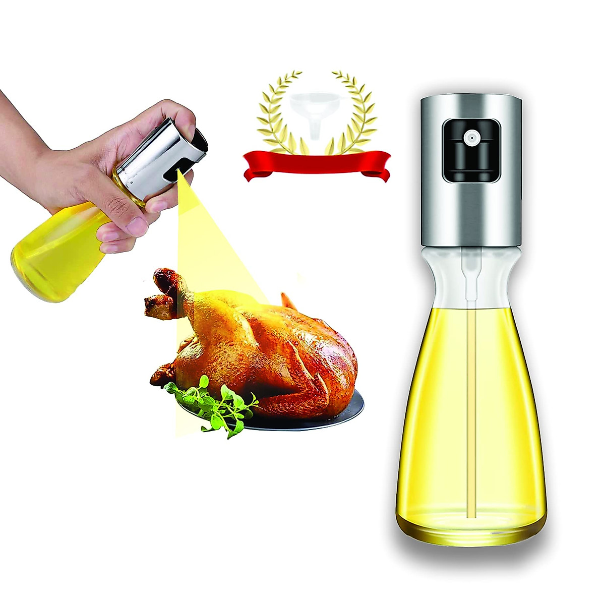 Oil Sprayer for Cooking, Olive Air Fryers, Sprayer, Spray For Salads, Barbecues, Kitchen Baking