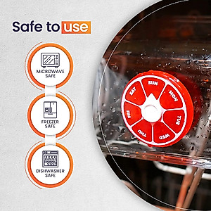 Dately Food Storage Planner | Save the Date for Leftovers | Meal Prep Planning Indicator for Kitchen Food Containers, Snacks and Food Freshness, 4 PK