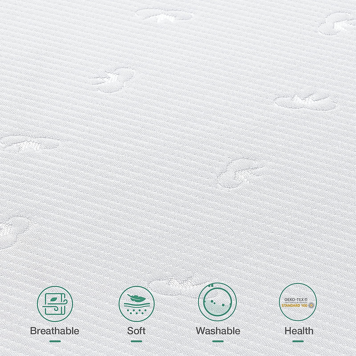 Novilla Folding Mattress, 4 Inch Twin Size Responsive Comfort Foam Trifold Mattress with Breathable & Washable Cover, Foldable Mattress Twin for Back Pain Relief, Suitable for Camping, Road Trip